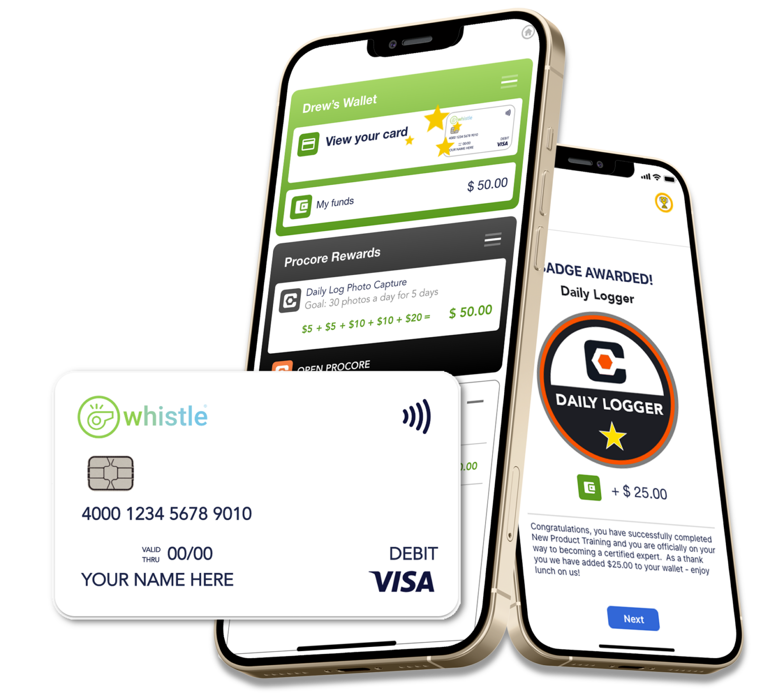 Whistle Rewards and Recognition for construction